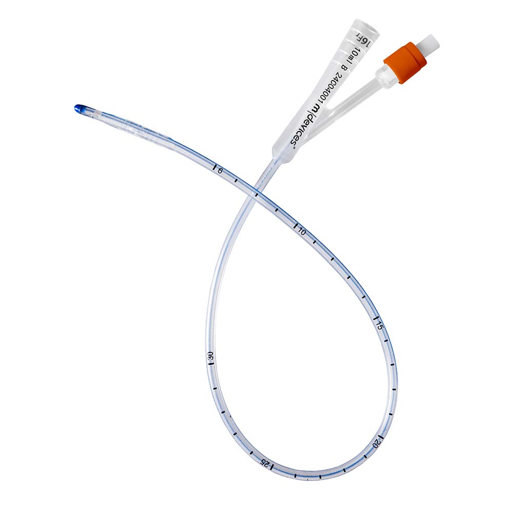 2-Way Foley Catheter, 45cm, Standard Tip - 16Fr (Orange) - Multicare ...